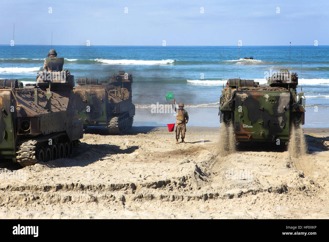 Marines with 3rd Assault Amphibian Battalion, and 4th AABn., conduct an ...