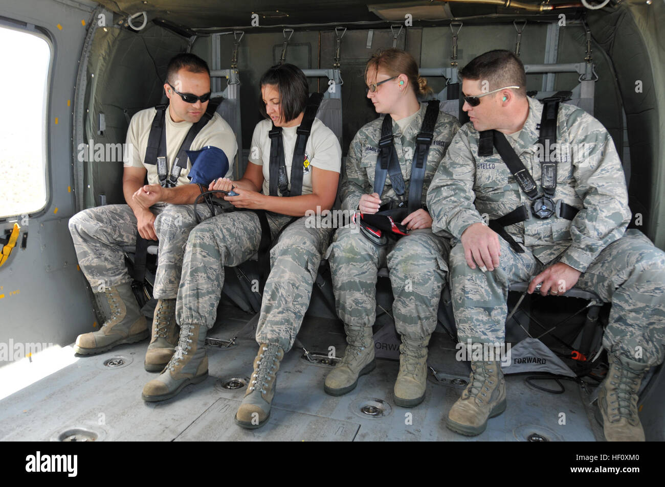 Members of the Colorado Air National Guard 140th Medical Group practice ...
