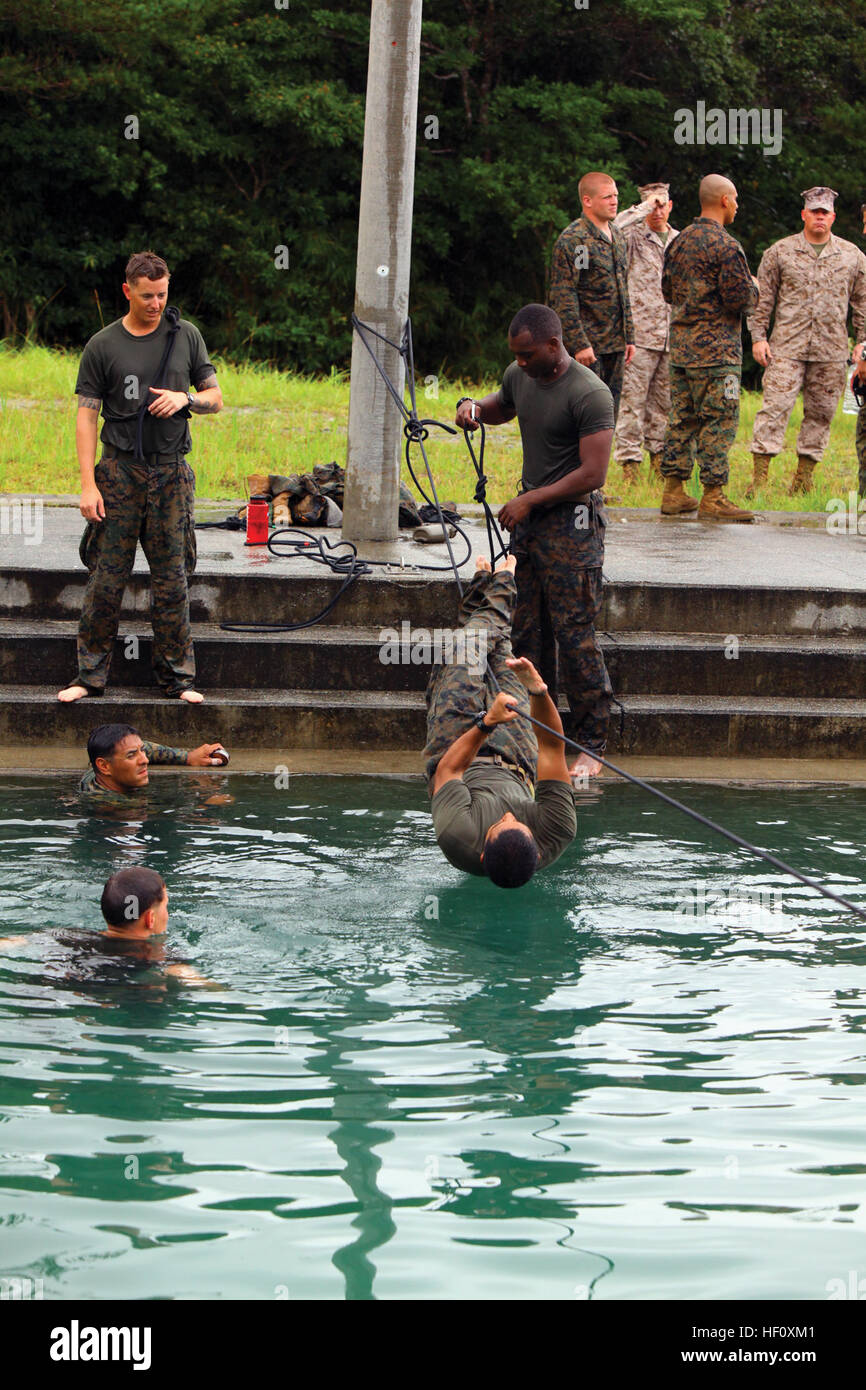 Reconnaissance Marines conduct water-crossing training at the Jungle ...