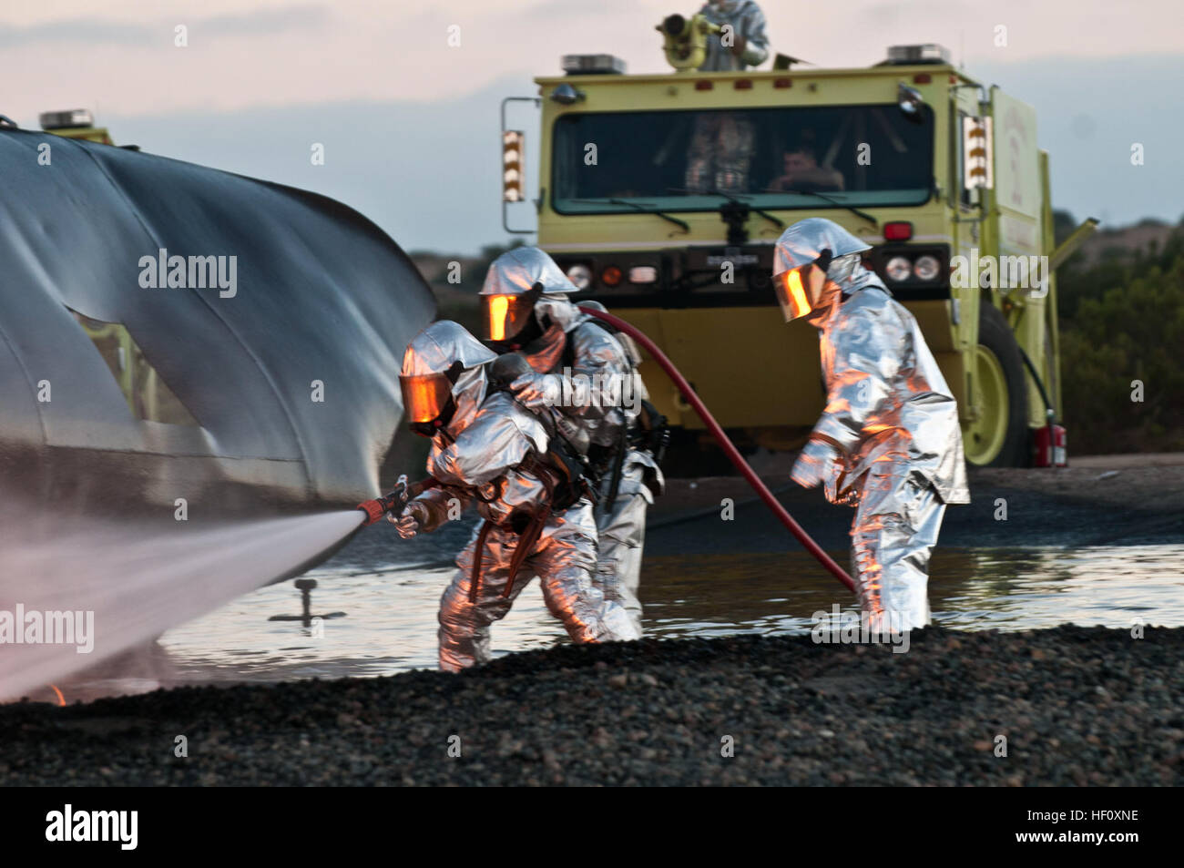 Cpl. Christopher Del-Frate, a crew chief of Aircraft Rescue and Fire ...