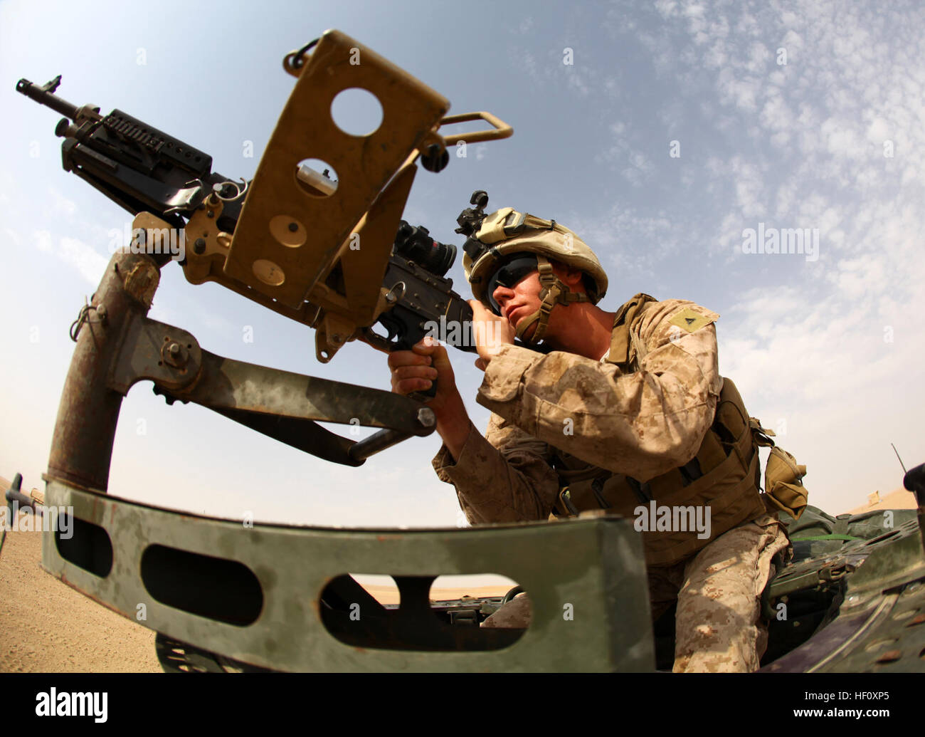 UDAIRI RANGE, Kuwait (July 30, 2012) - Lance Cpl. Justin Fielding, a ...