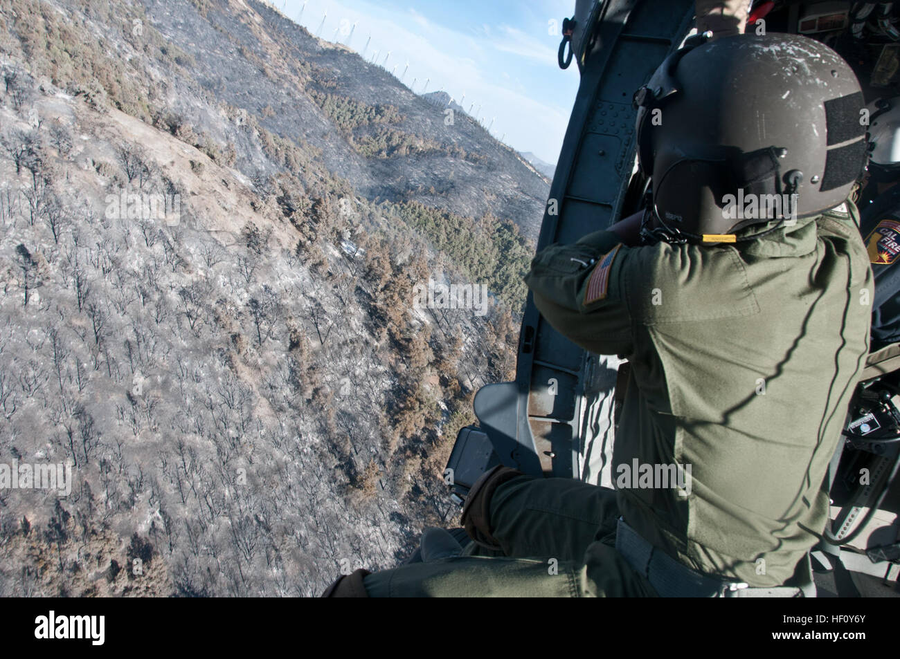 Tech Sgt. Mike Porter, aerial gunner from the California Air National ...