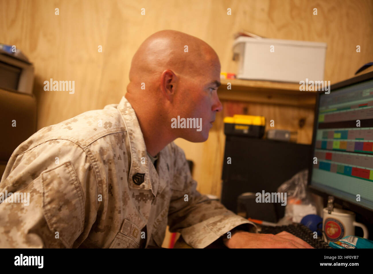 Staff Sgt. Christopher Webb, company gunnery sergeant, Headquarters ...