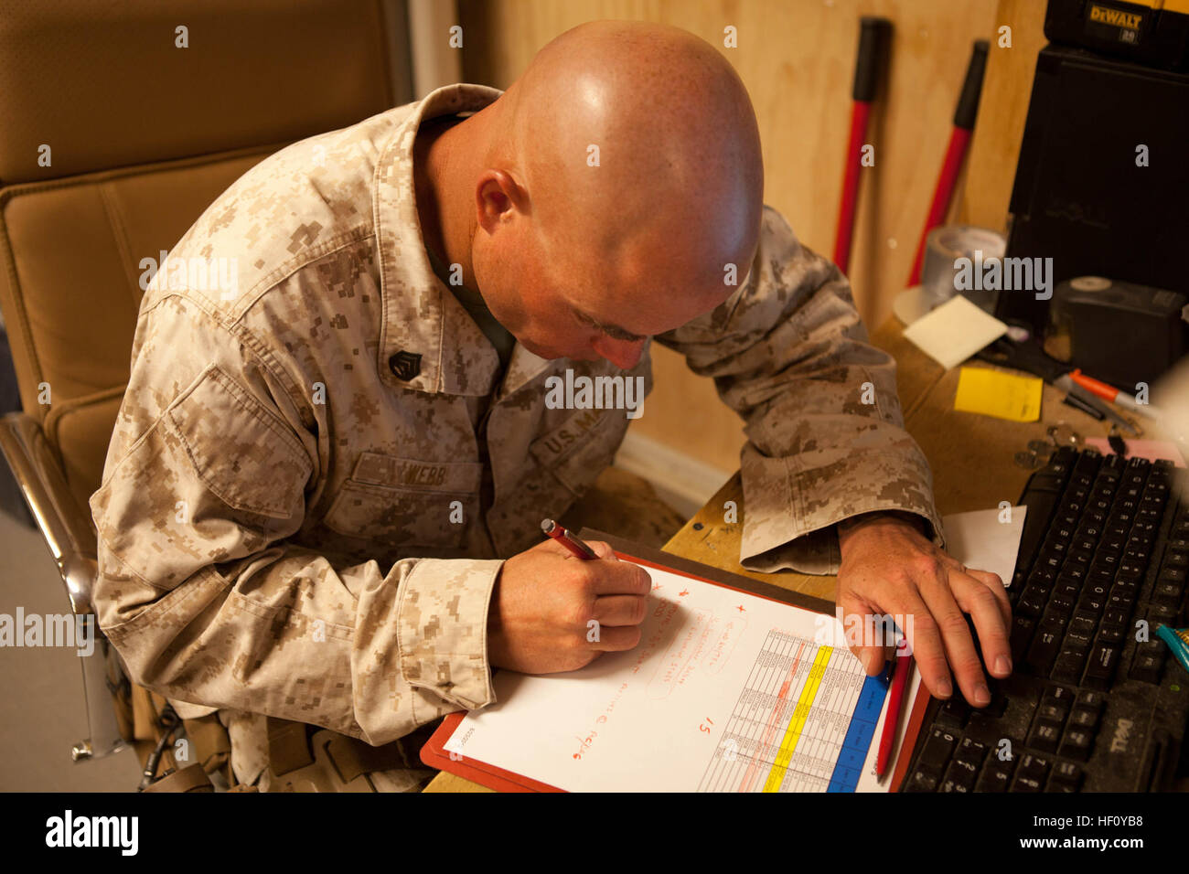 Staff Sgt. Christopher Webb, company gunnery sergeant, Headquarters ...