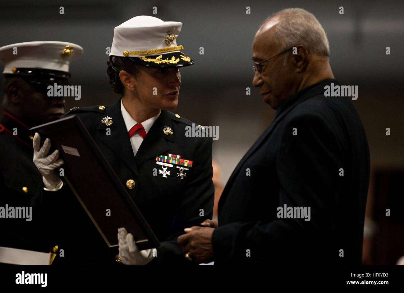 Lt. Col. Carolyn D. Bird, commanding officer of Headquarters Battalion ...