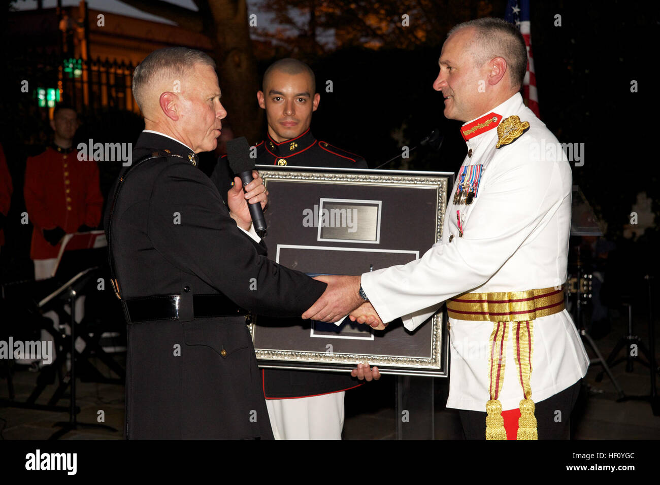 Commandant of the U.S. Marine Corps Gen. James F. Amos, left ...