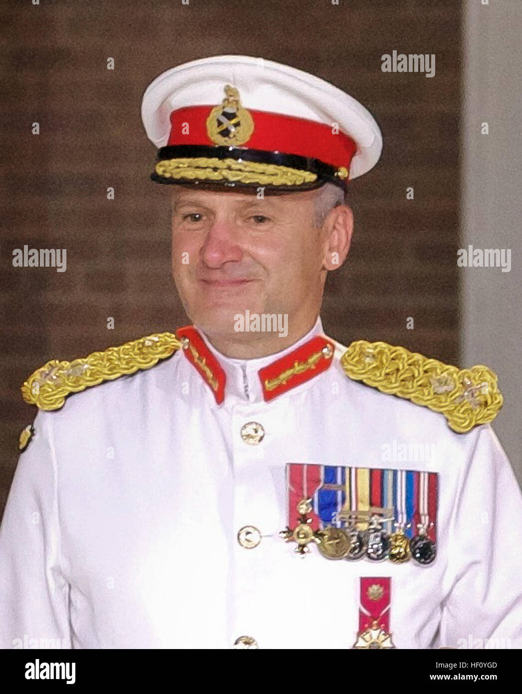 From left, Commandant General of the British Royal Marines Maj. Gen. Ed ...