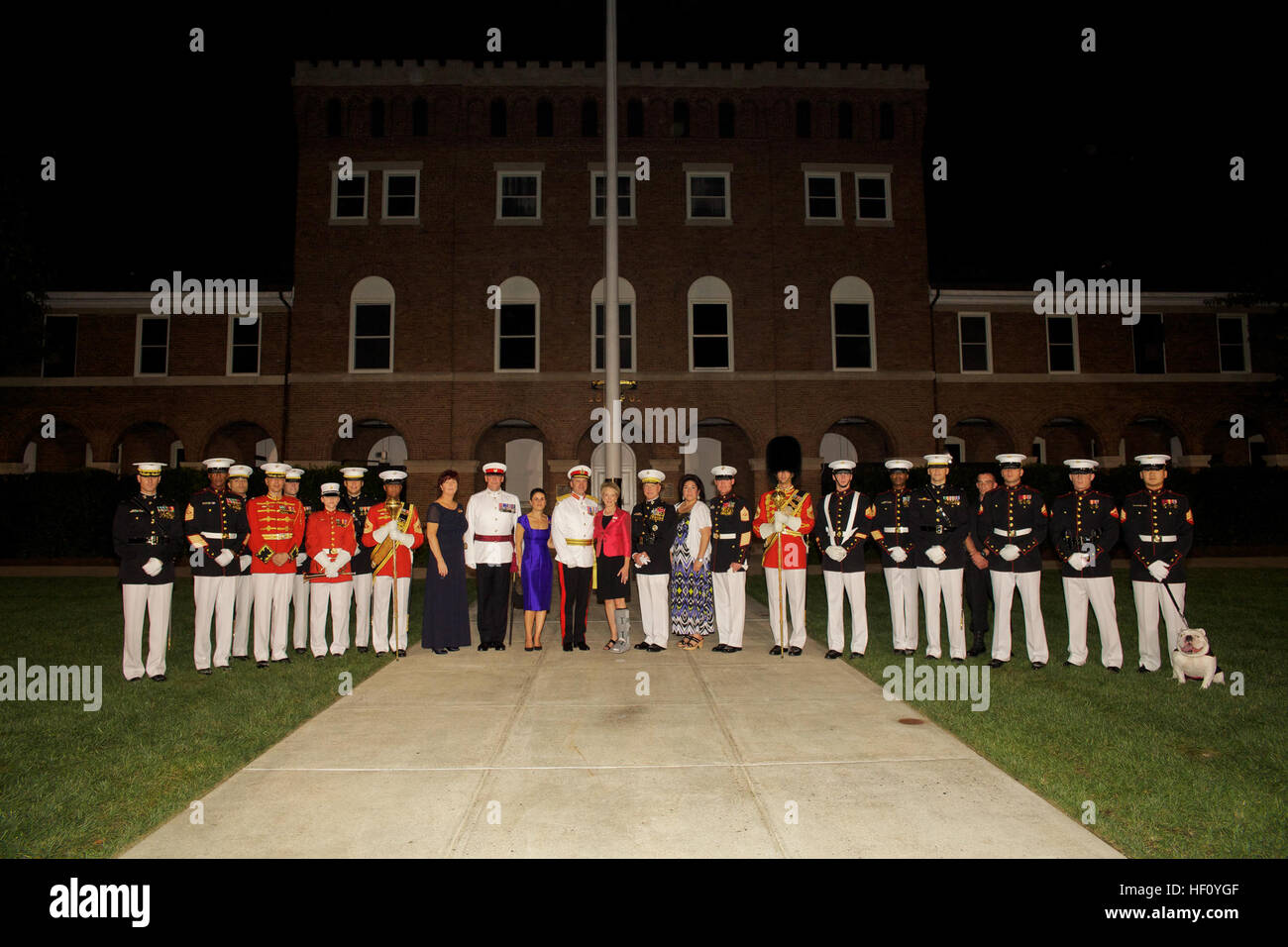 From center left, Commandant General of the British Royal Marines Maj ...