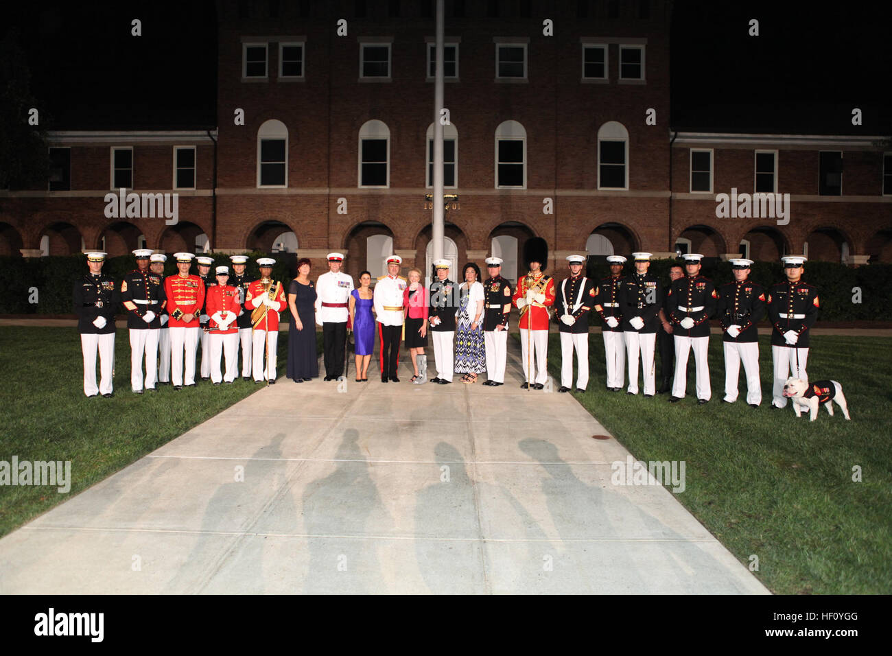 From center left, Commandant General of the British Royal Marines Maj ...