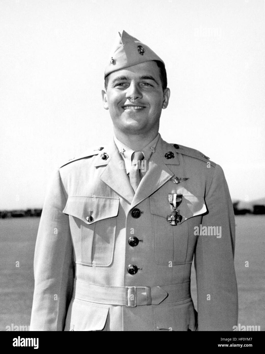 World War II (WWII) era photograph of US Marine Corps (USMC) Major (MAJ ...