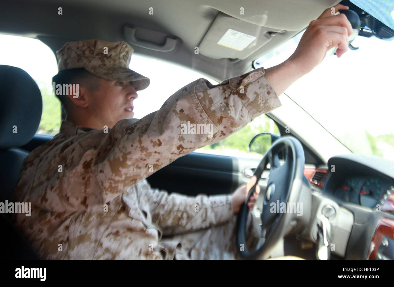 Lance Cpl. Carlos B. Chacon, the driver for the 2nd Marine Logistics ...