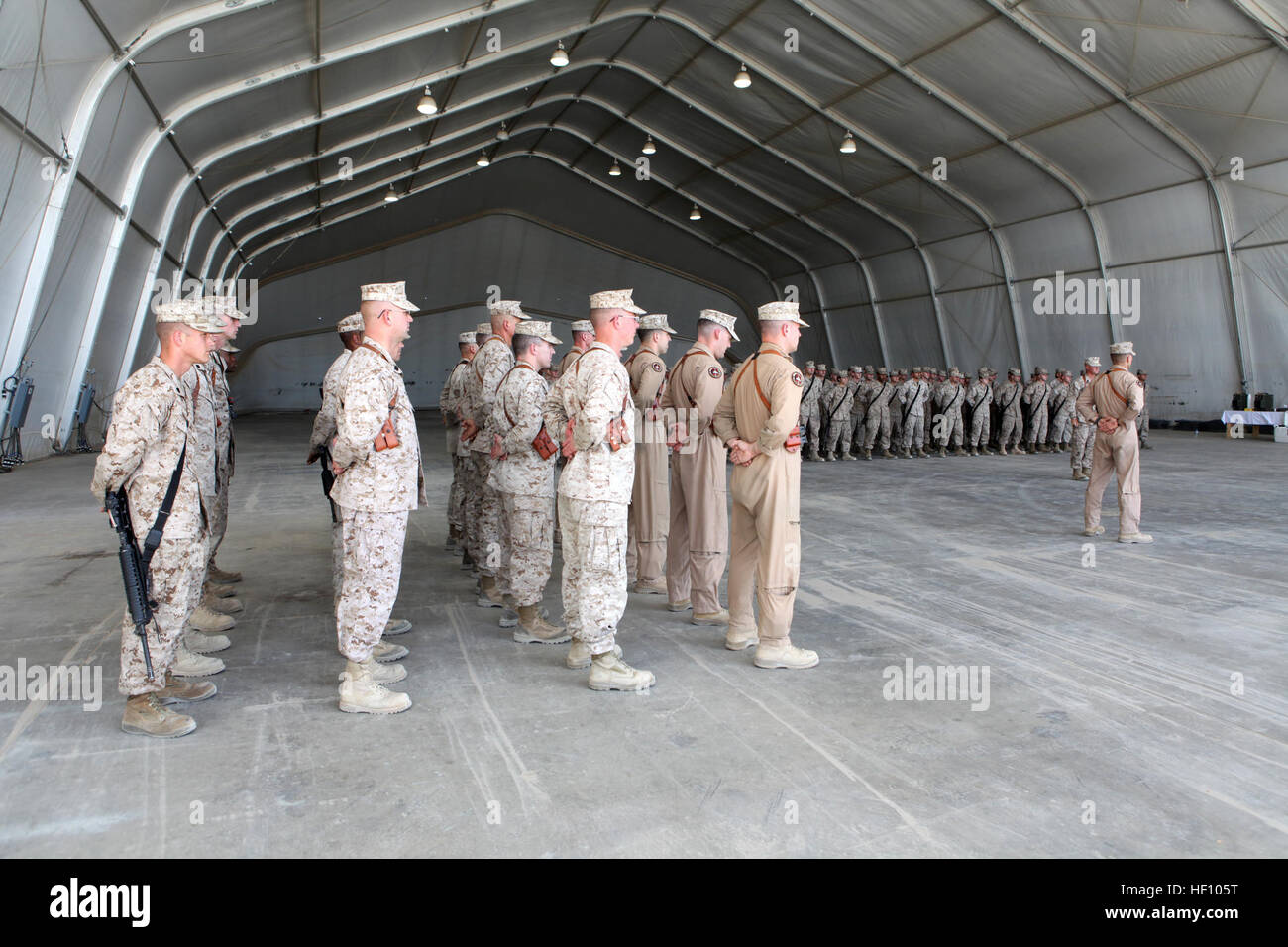 Coalition Forces attend a memorial service in honor of Lt. Col ...