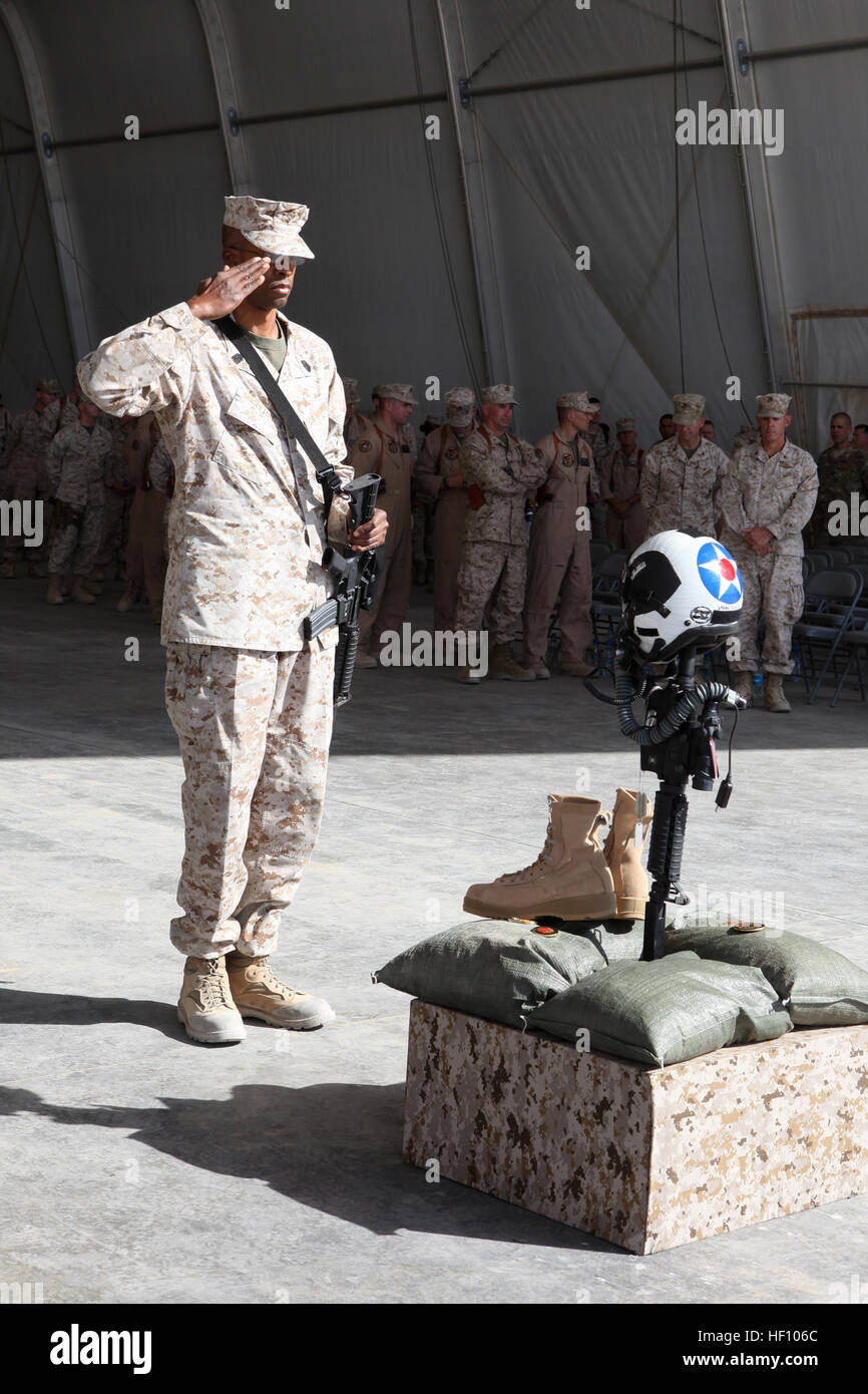 Coalition Forces attend a memorial service in honor of Lt. Col ...