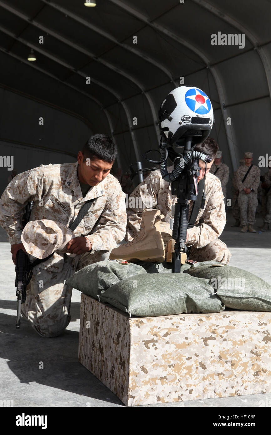 Coalition Forces attend a memorial service in honor of Lt. Col ...