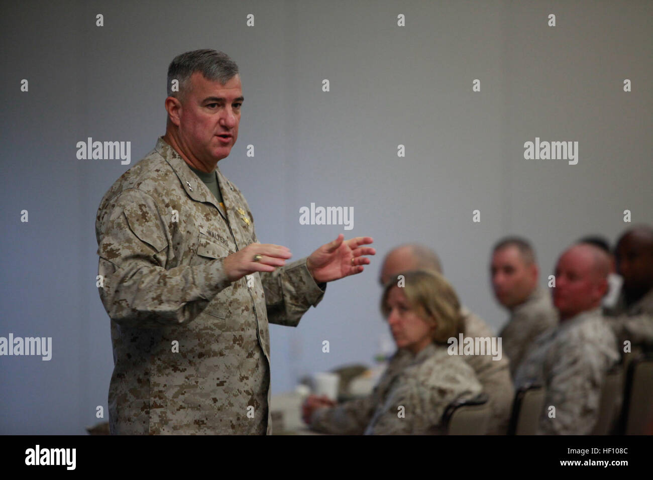 Maj. Gen. Glenn M. Walters, 2nd Marine Aircraft Wing commanding general ...