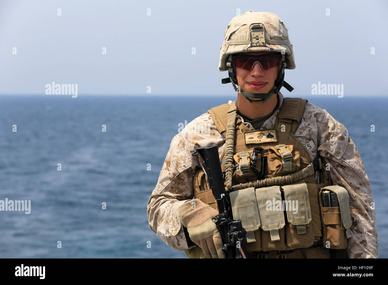 Cpl. Adrian Cuevas, a machine gun squad leader for Charlie Company ...