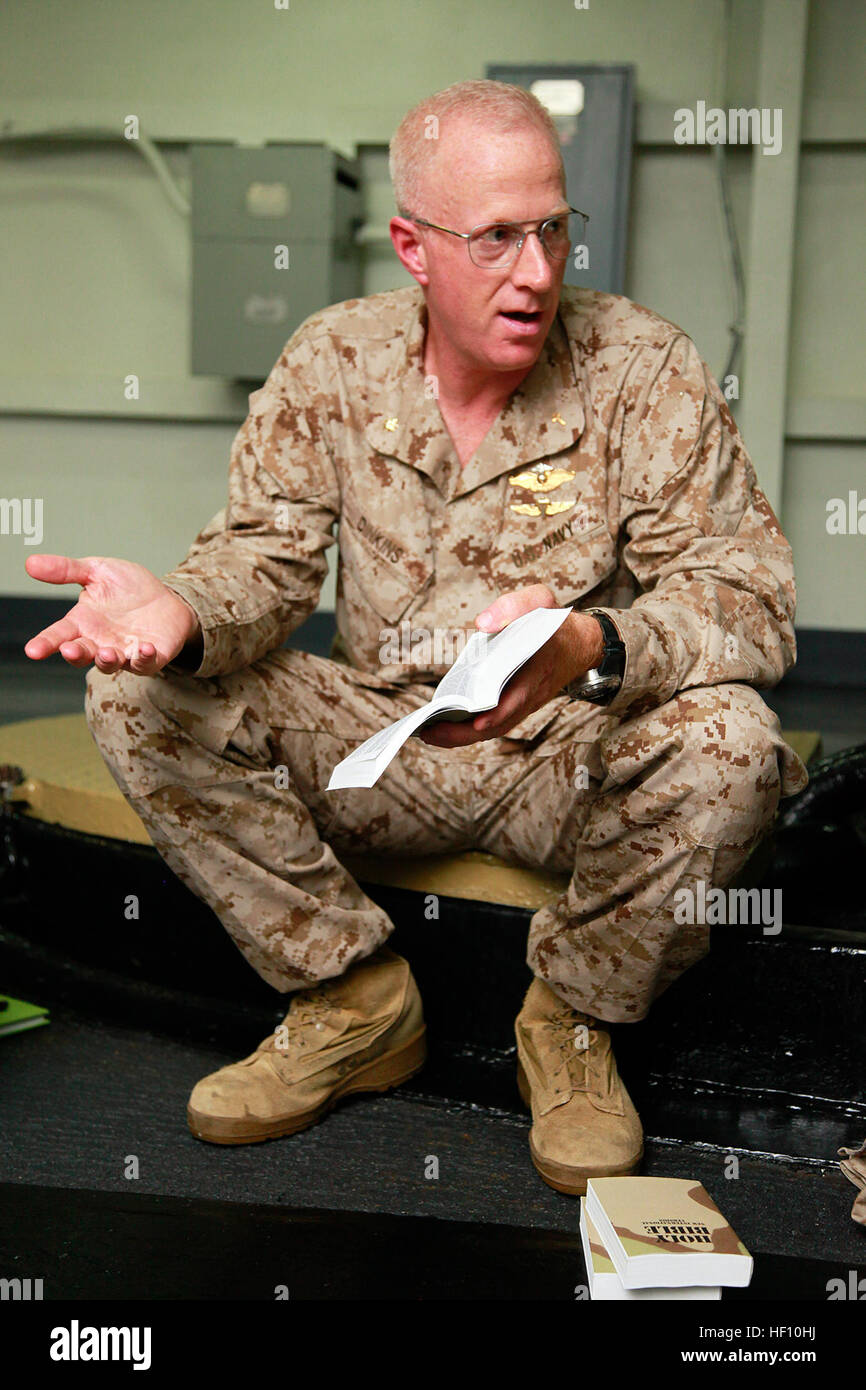 Lieutenant Cmdr. David D. Dinkins, chaplain, 15th Marine Expeditionary ...