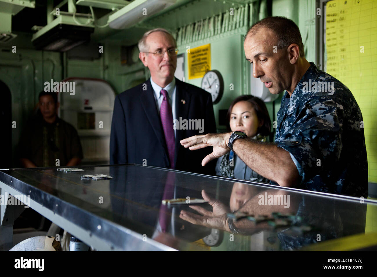 U.S. Navy Capt. Cathal O'Connor, Commander, Amphibious Squadron 11 ...