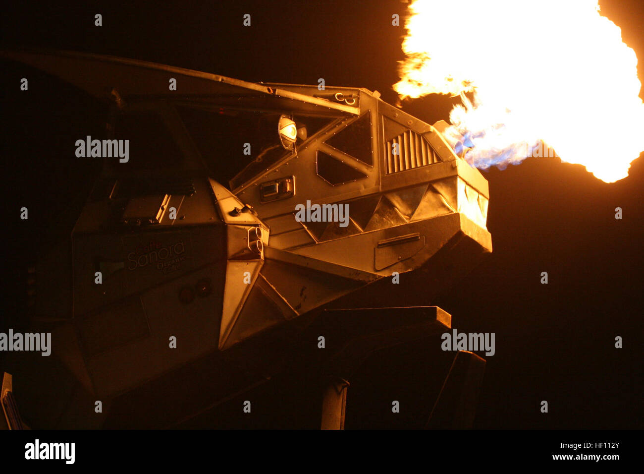 Robosaurus performs during the night portion of the 2012 Marine Corps ...