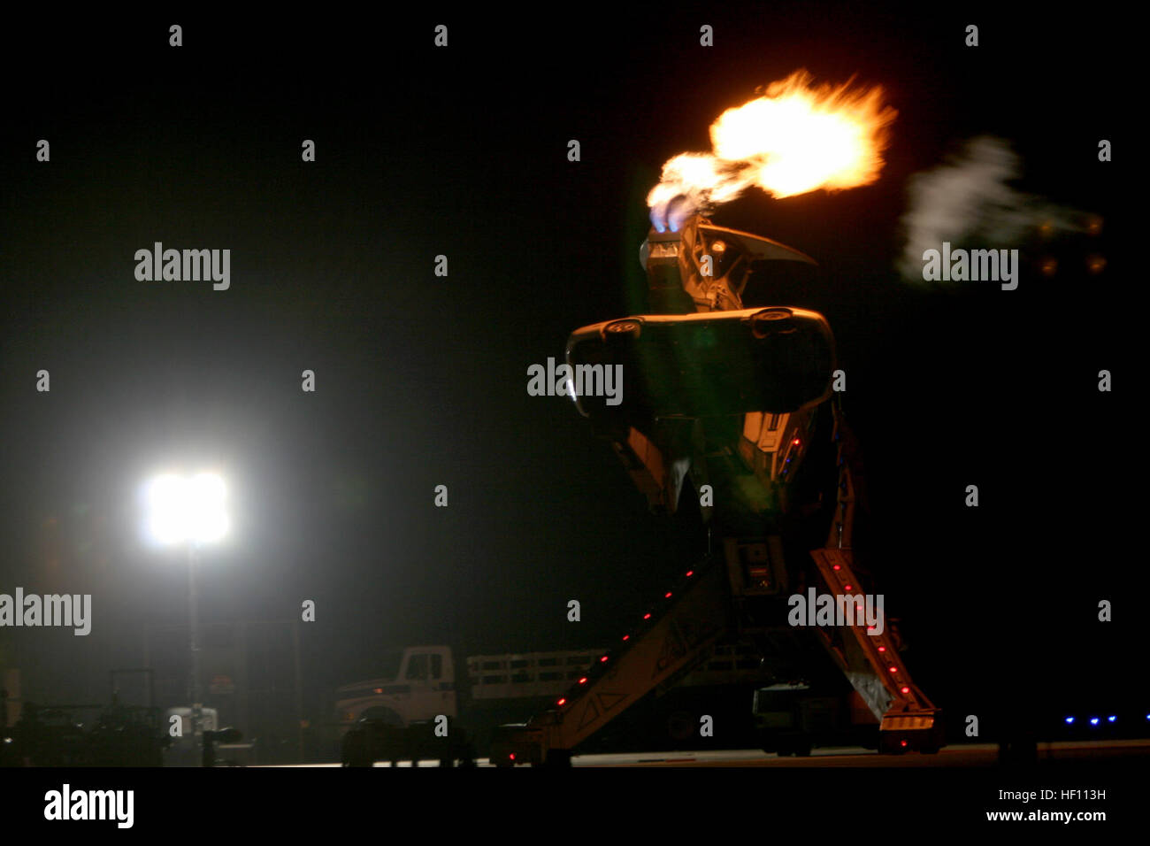 Robosaurus, a fire-breathing, hydraulically operated car-crushing robot ...