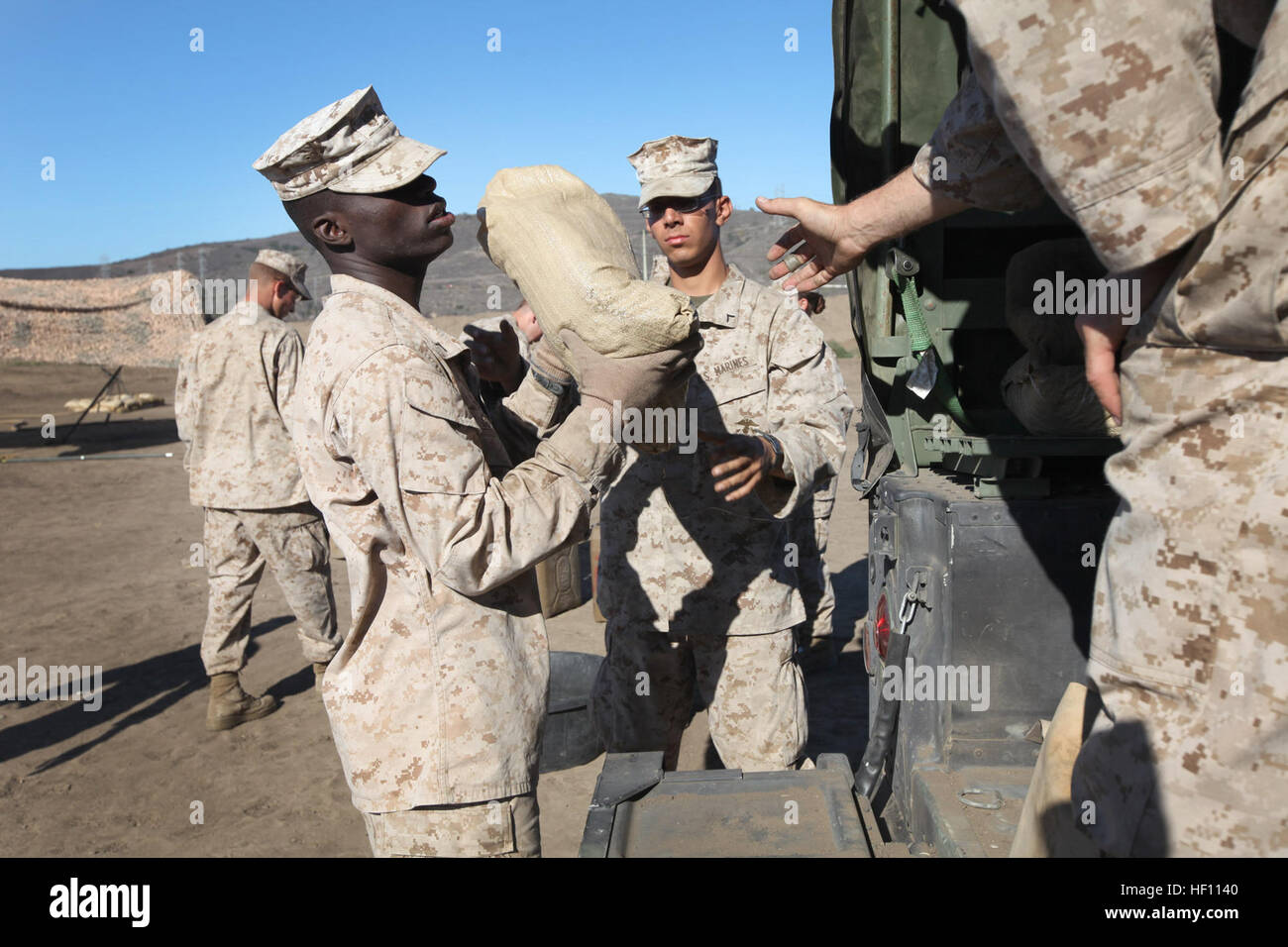 Marines with 7th Engineer Support Battalion, 1st Marine Logistics Group ...