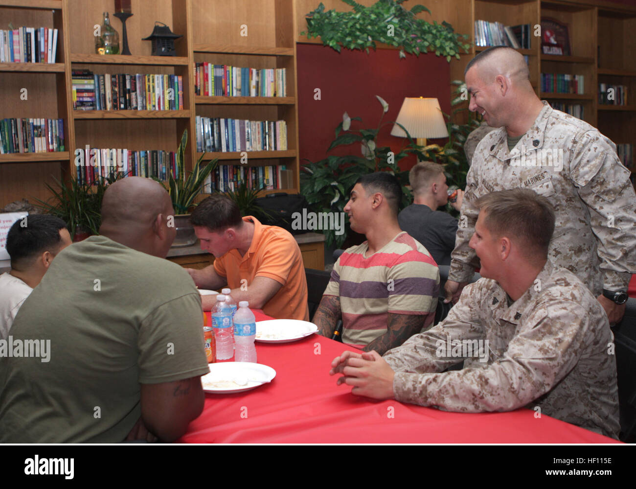 Marines with Marine Wing Headquarter Squadron 3 and members of the ...