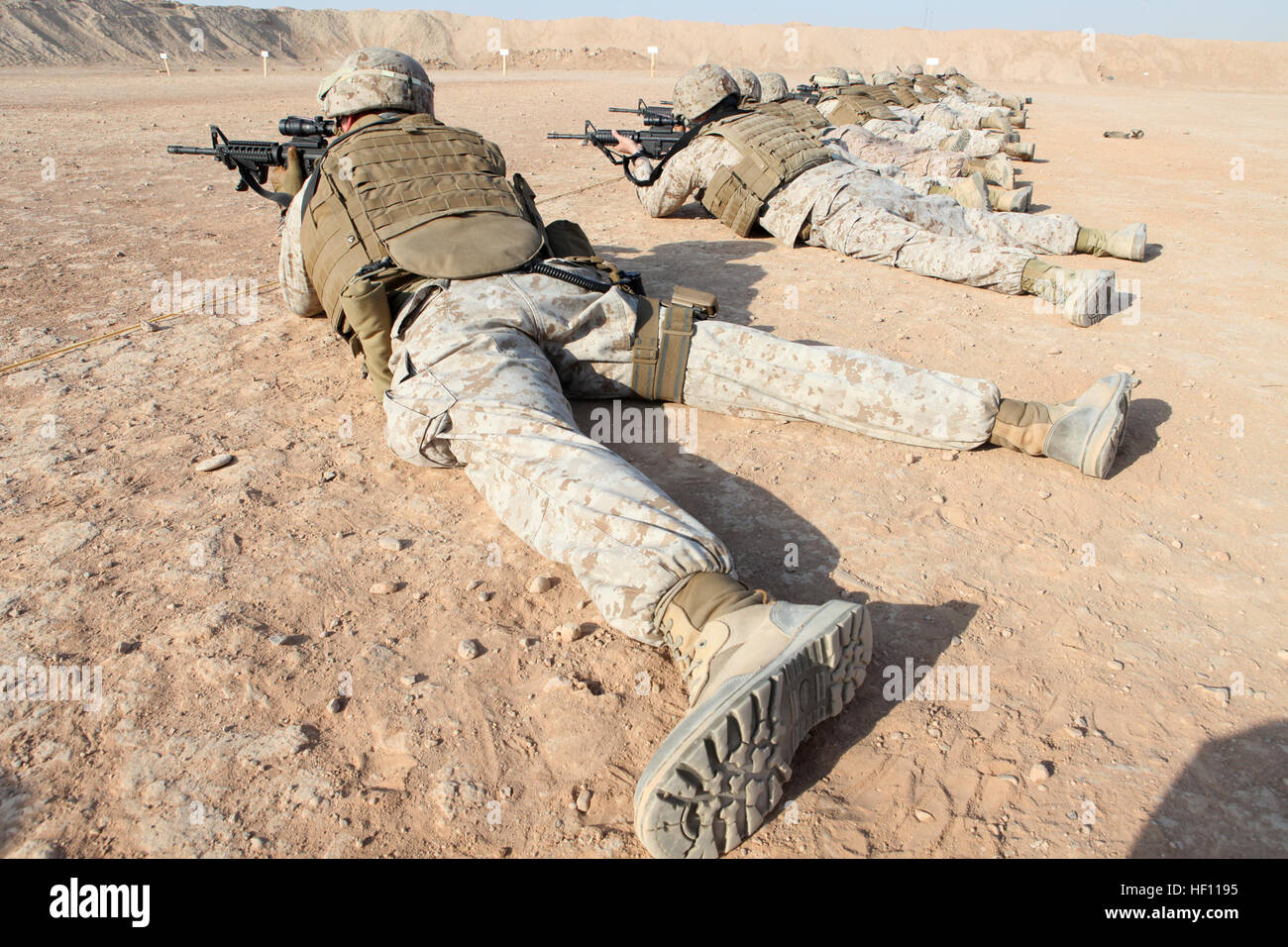 U.S. Marines with 3rd Marine Aircraft Wing (Forward) conduct a ...