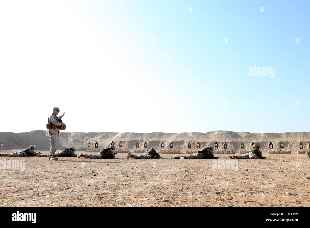 U.S. Marines with 3rd Marine Aircraft Wing (Forward) conduct a ...