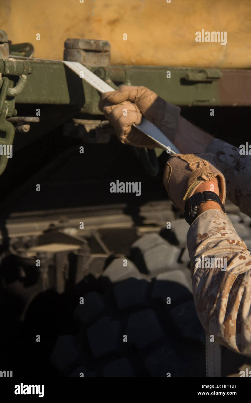 Marines of Combat Logistics Battalion (CLB) 26 secure empty water ...
