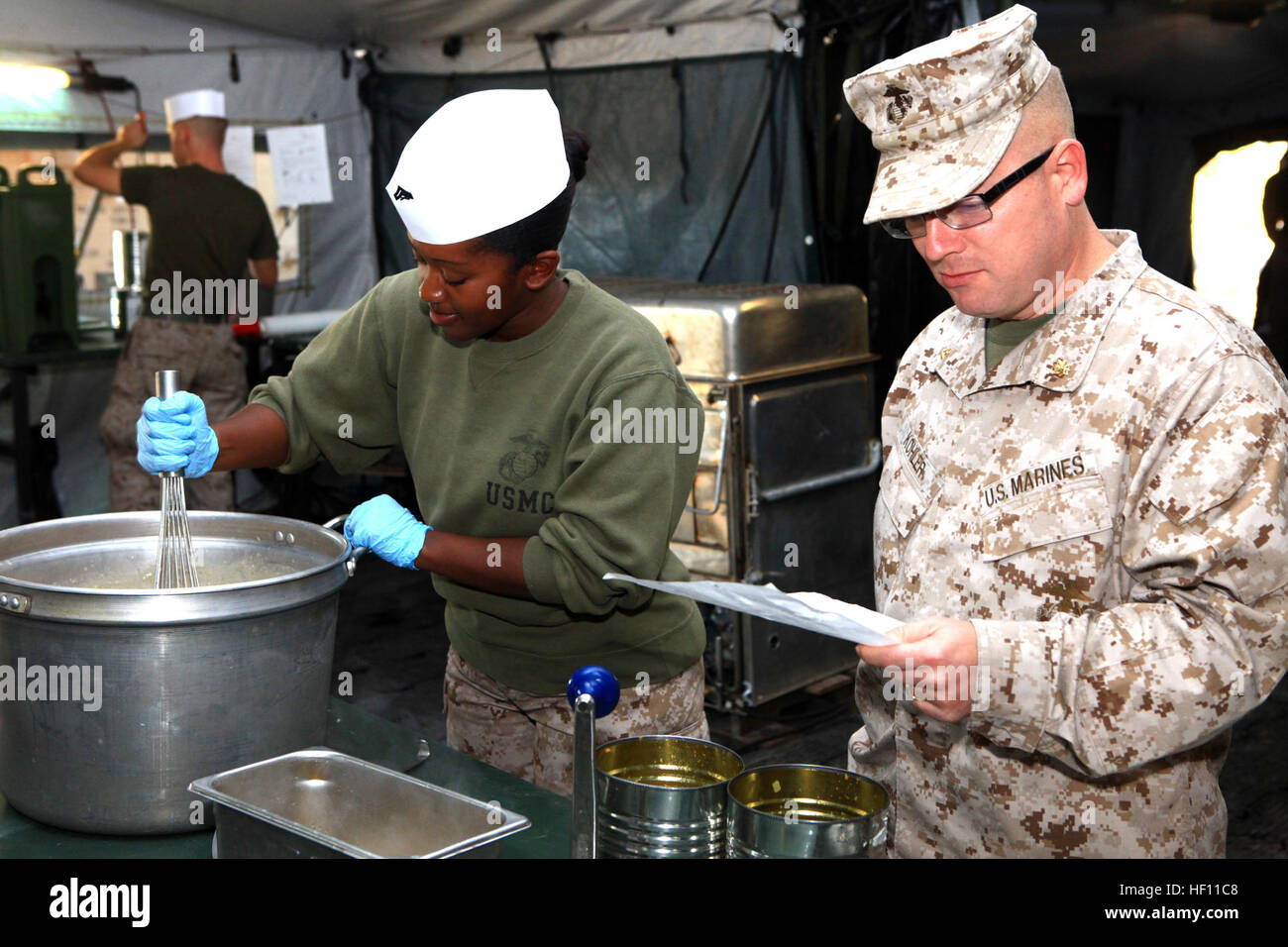 Maj. Richard D. Kohler, the director of the Marine Corps’ Food Service ...