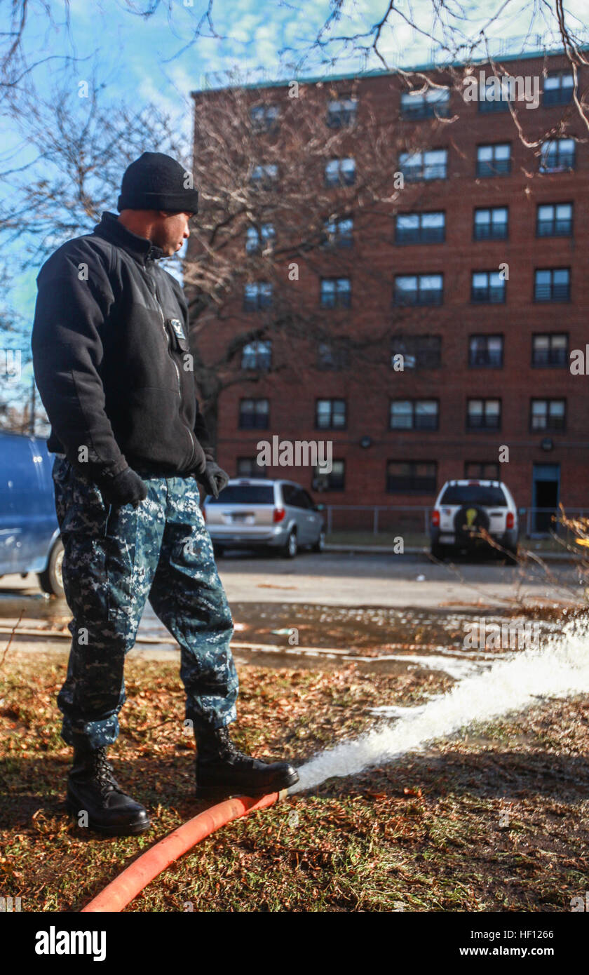 Petty Officer 3rd Class Kamarreo Jernigan, a ship serviceman with the ...