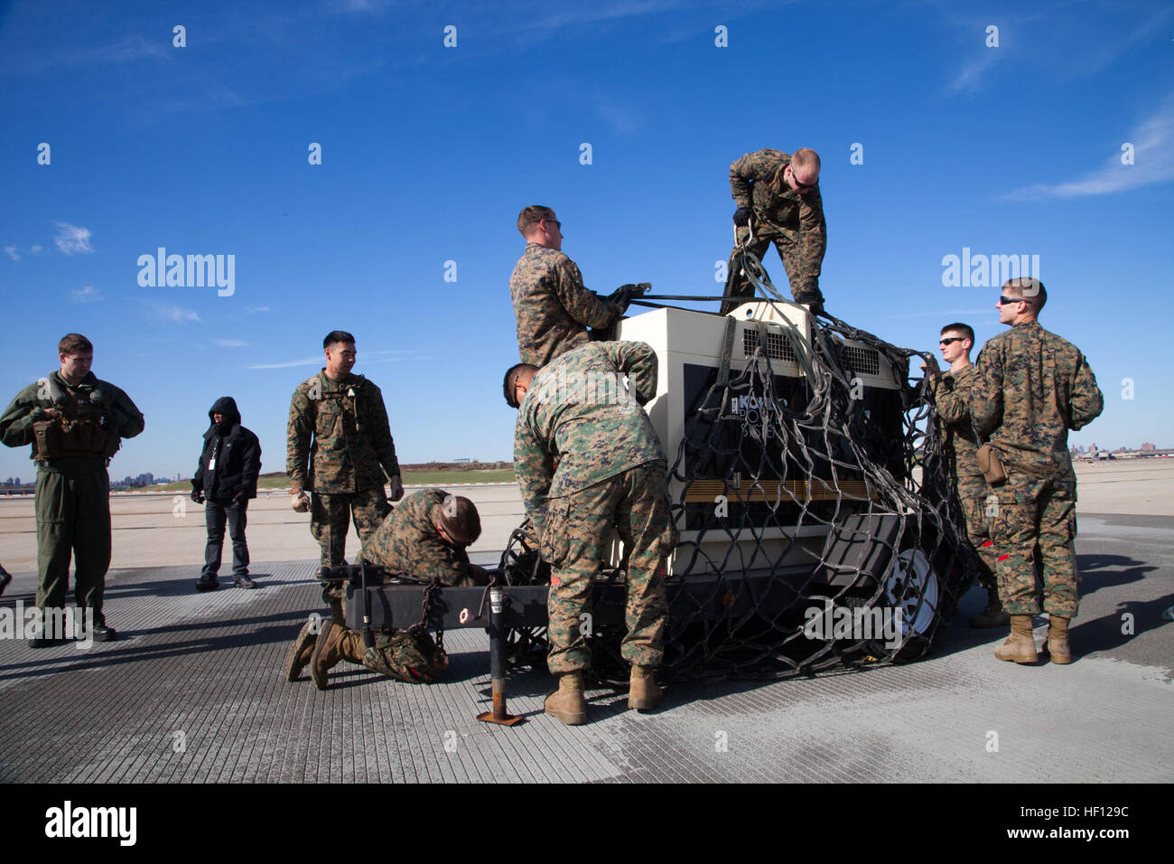 Marines assigned to Landing Support Platoon, Combat Logistics Battalion ...