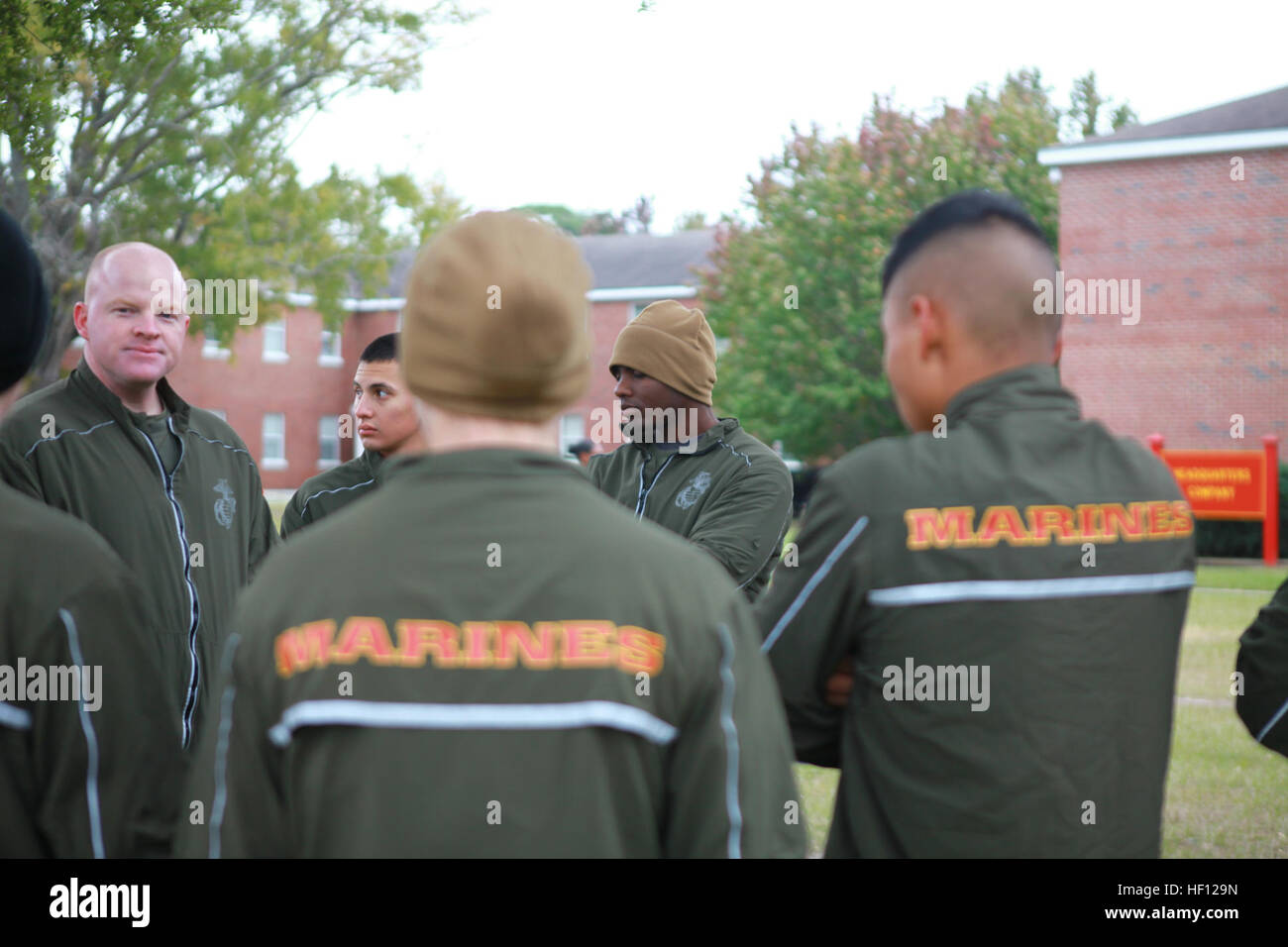Marines with Headquarters Company, Combat Logistics Regiment 27, 2nd ...
