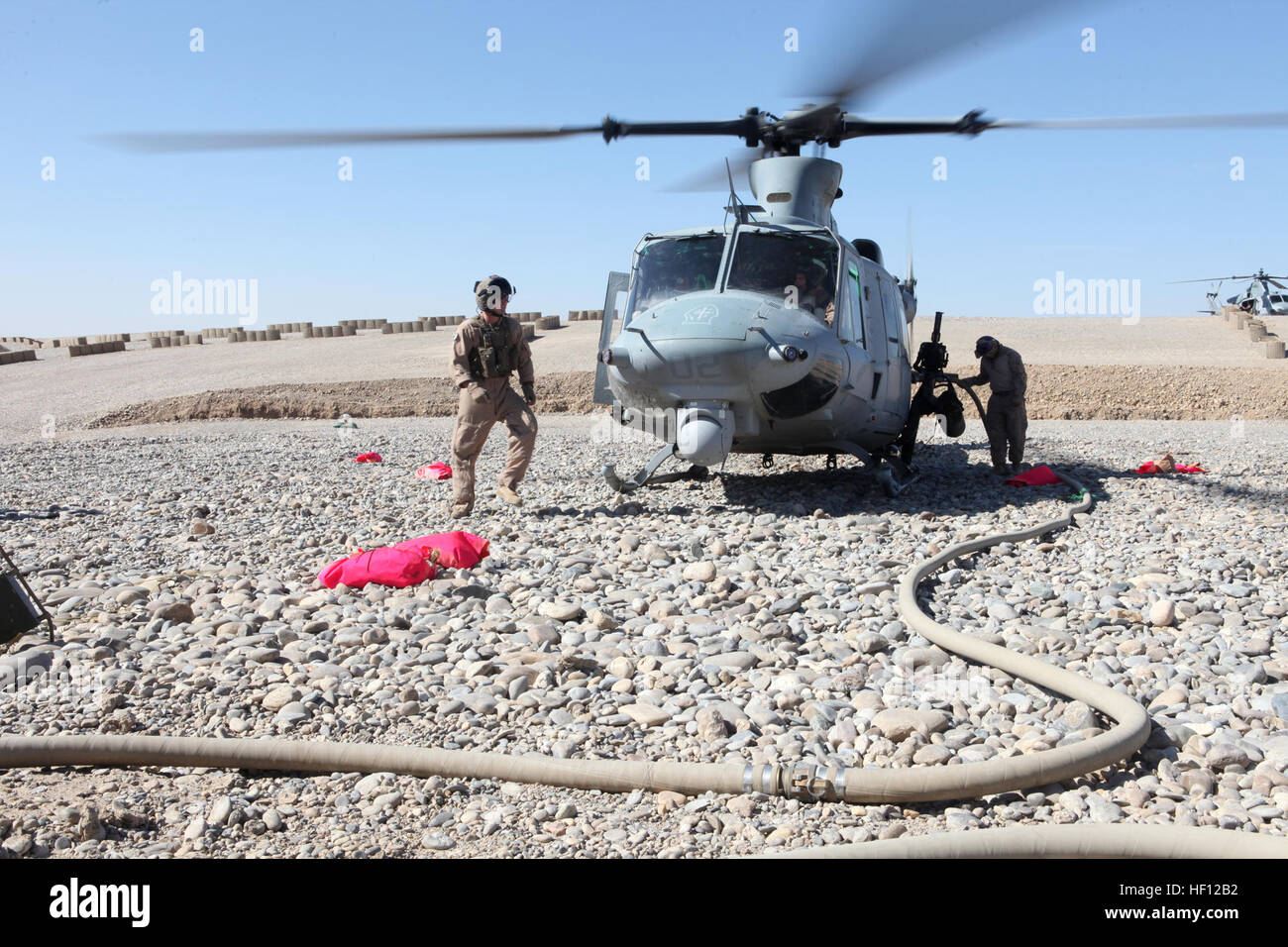 U.S. Marines with Marine Light Attack Helicopter Squadron (HMLA) 469 ...
