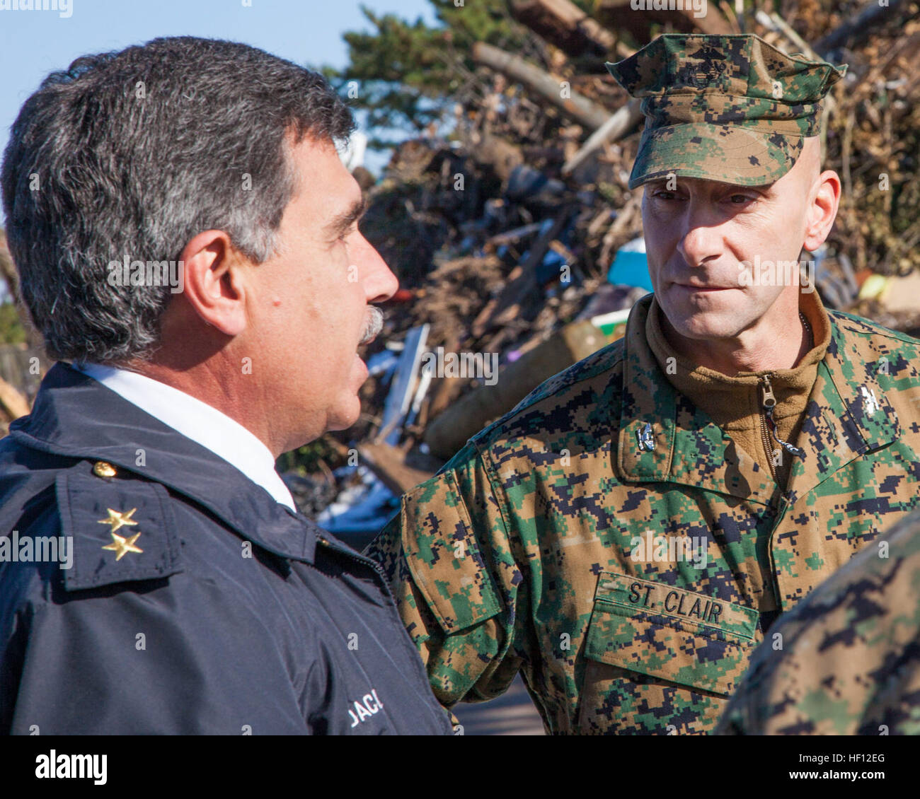 Col. Matthew St. Clair, 26th Marine Expeditionary Unit (MEU) commanding ...