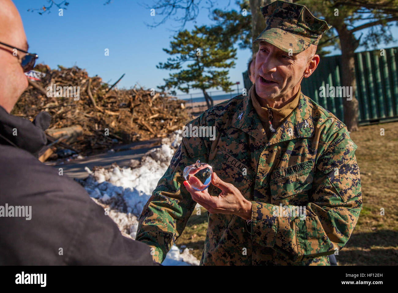 Col. Matthew St. Clair, 26th Marine Expeditionary Unit (MEU) commanding ...