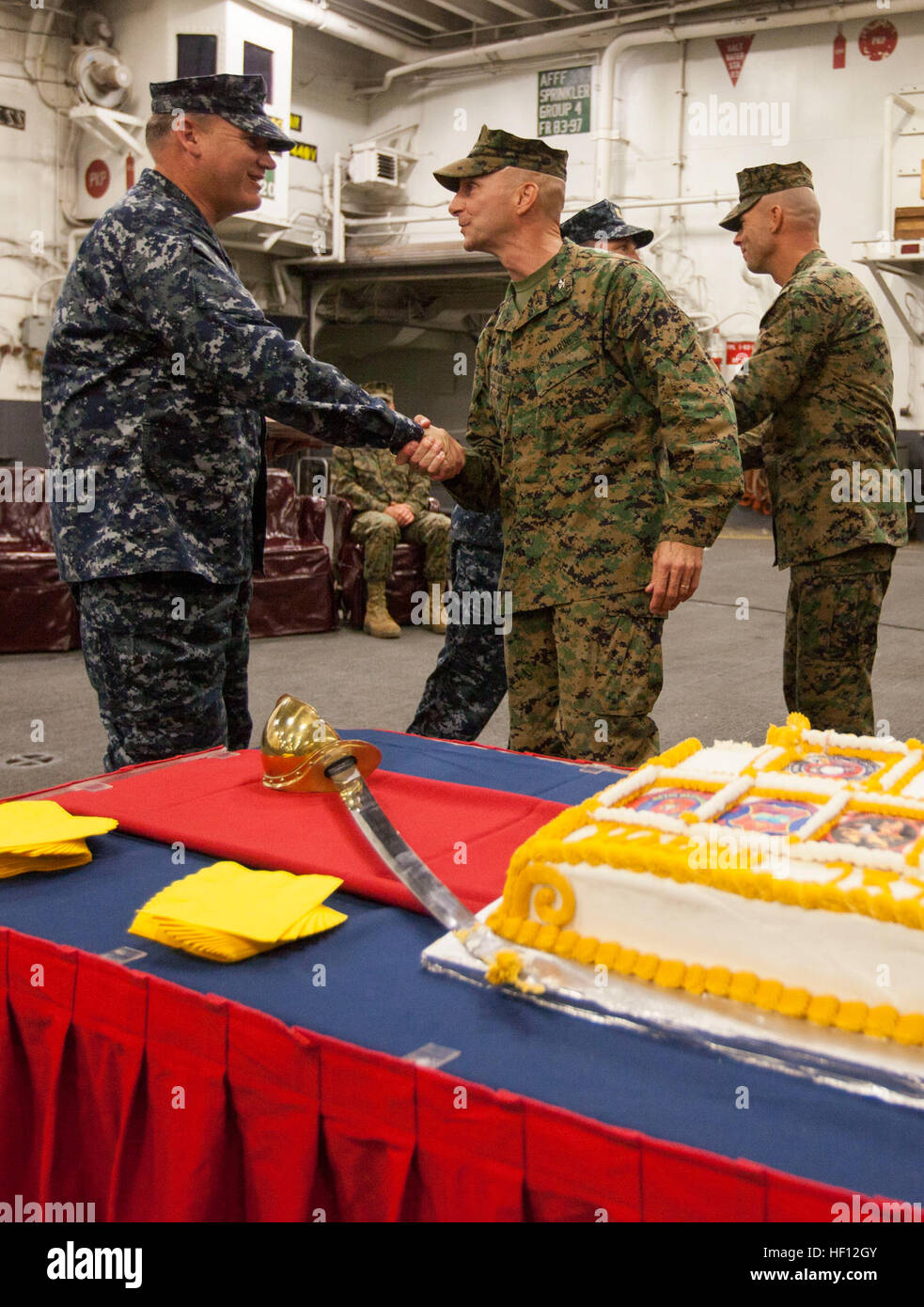 Col. Matthew St. Clair, 26th Marine Expeditionary Unit commanding ...