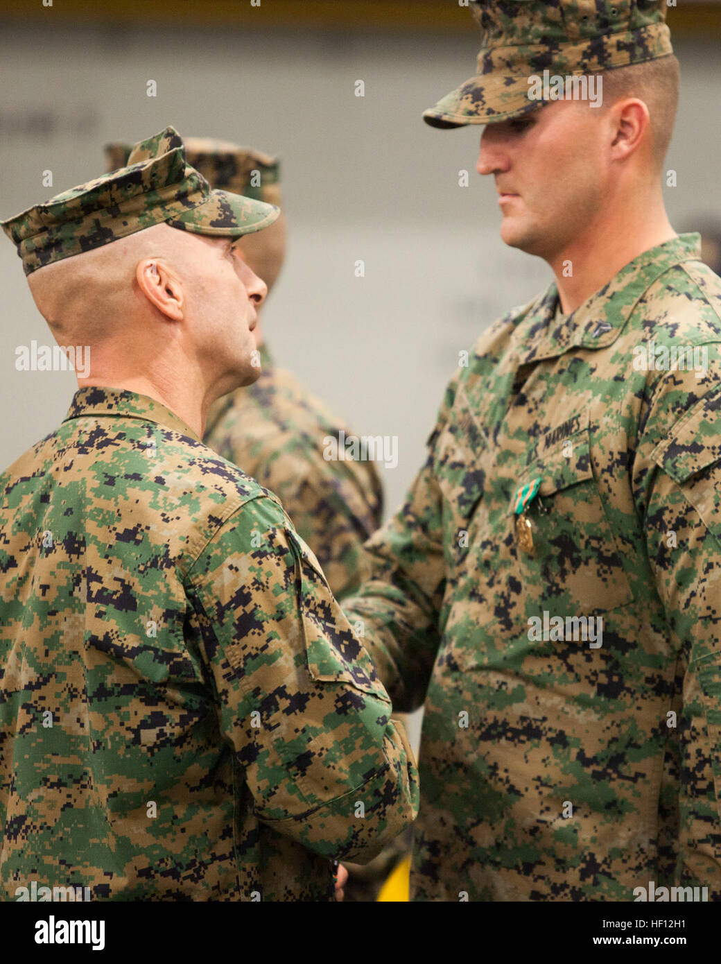 Cpl. Joshua Summey, a combat engineer, receives a Navy Achievement ...