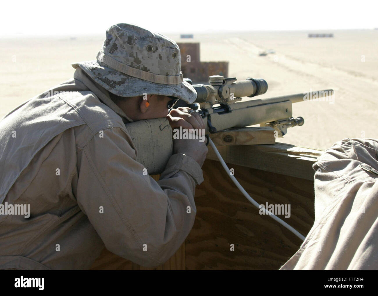 A sniper with the 22nd Marine Expeditionary Unit's (Special Operations ...
