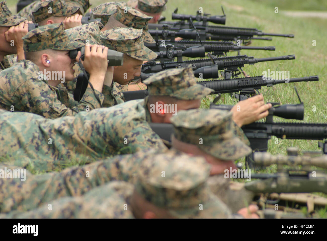 Marines of Scout Sniper Platoon, Battalion Landing Team 2nd Bn., 2nd ...