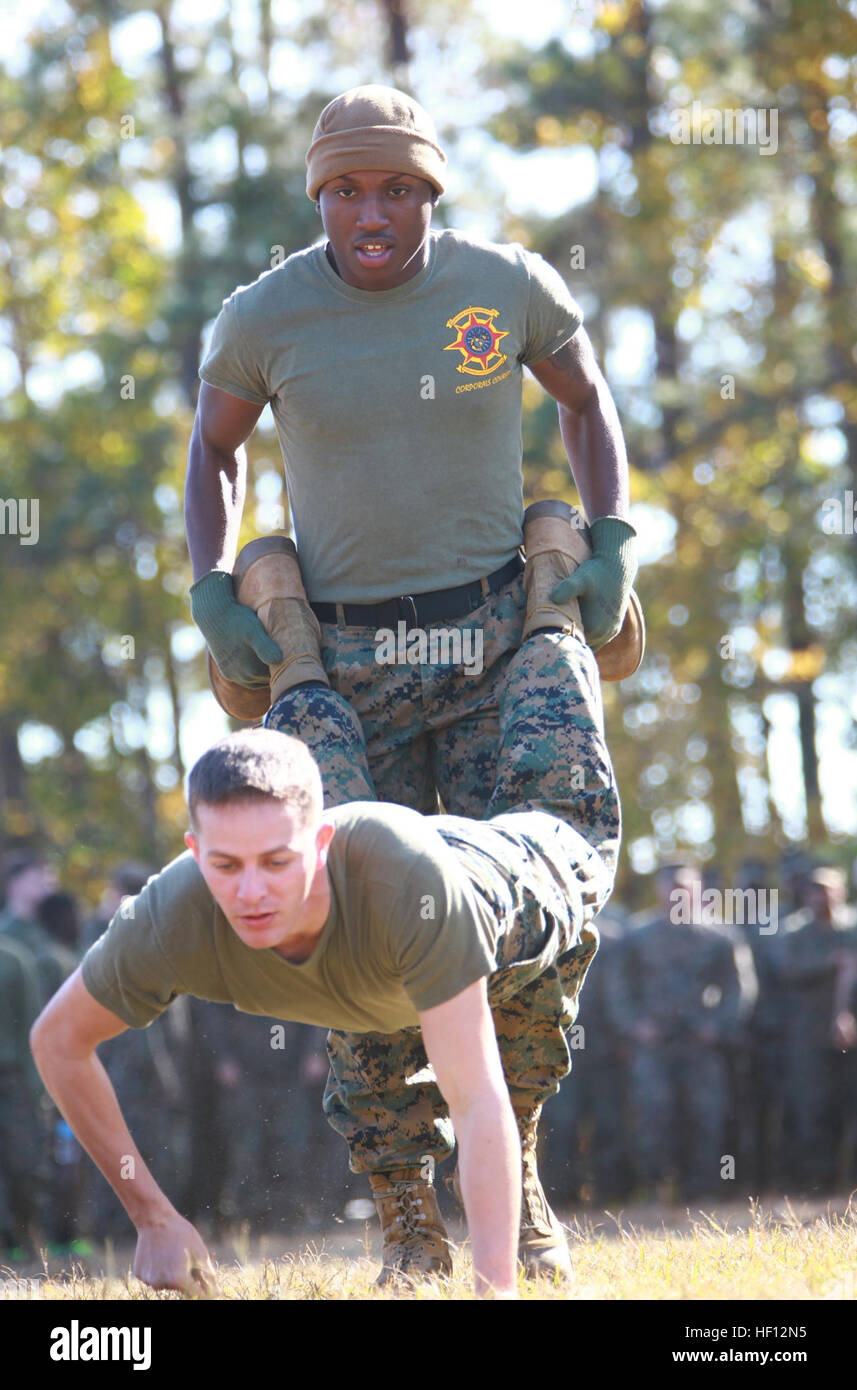 Two Marines with 2nd Supply Battalion, 2nd Marine Logistics Group ...