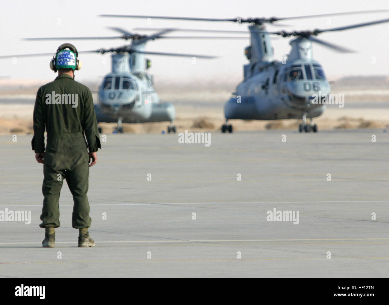 A Marine from Marine Medium Helicopter Squadron 261 (Reinforced), the ...