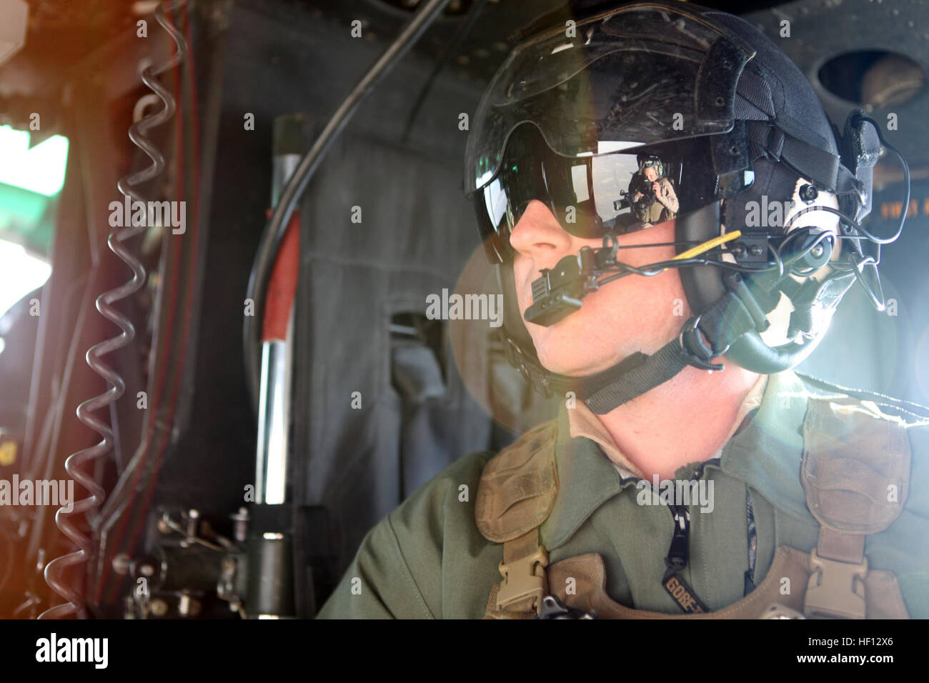 U.S. Marine Corps Cpl. Patrick R. White, aerial observer with the air ...