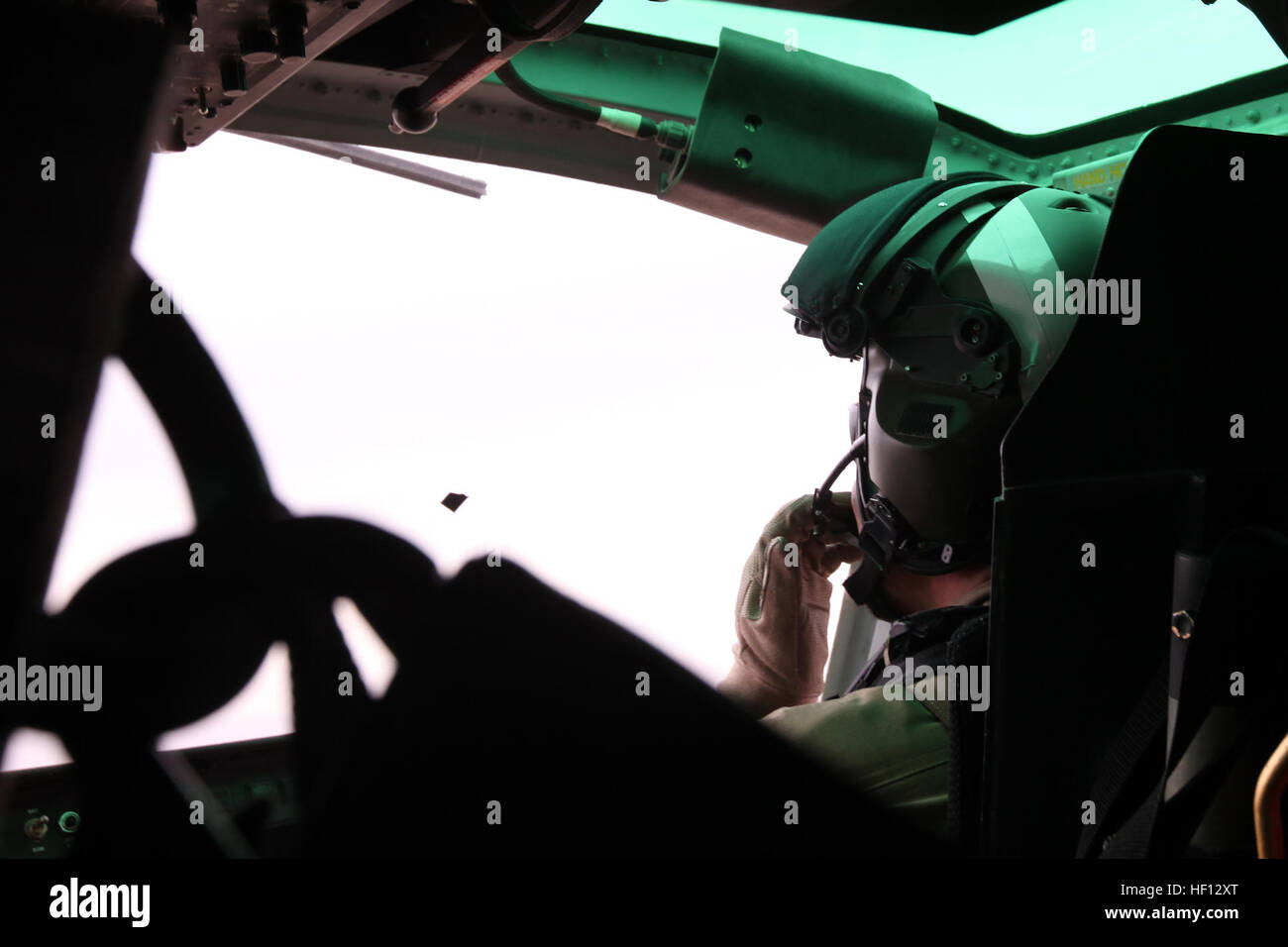 U.S. Marine Corps Cpl. Patrick R. White, left, aerial observer and ...