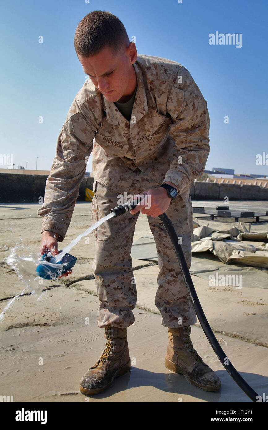 Corporal Daniel Dickson, water support technician, Engineer Detachment ...