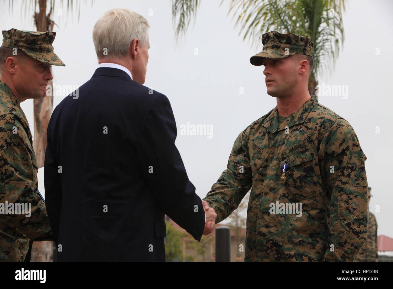 MARINE CORPS BASE CAMP PENDLETON, Calif.- Secretary of the Navy Ray ...