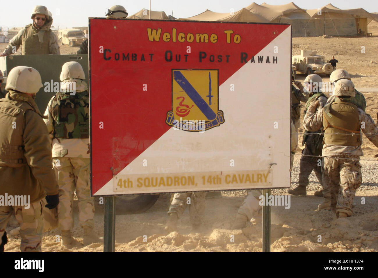 14th Cav COP Rawah Stock Photo - Alamy