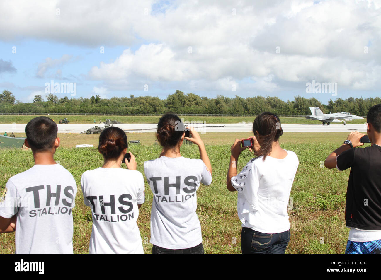 Students from the Tinian High School Junior Reserve Officer Training ...