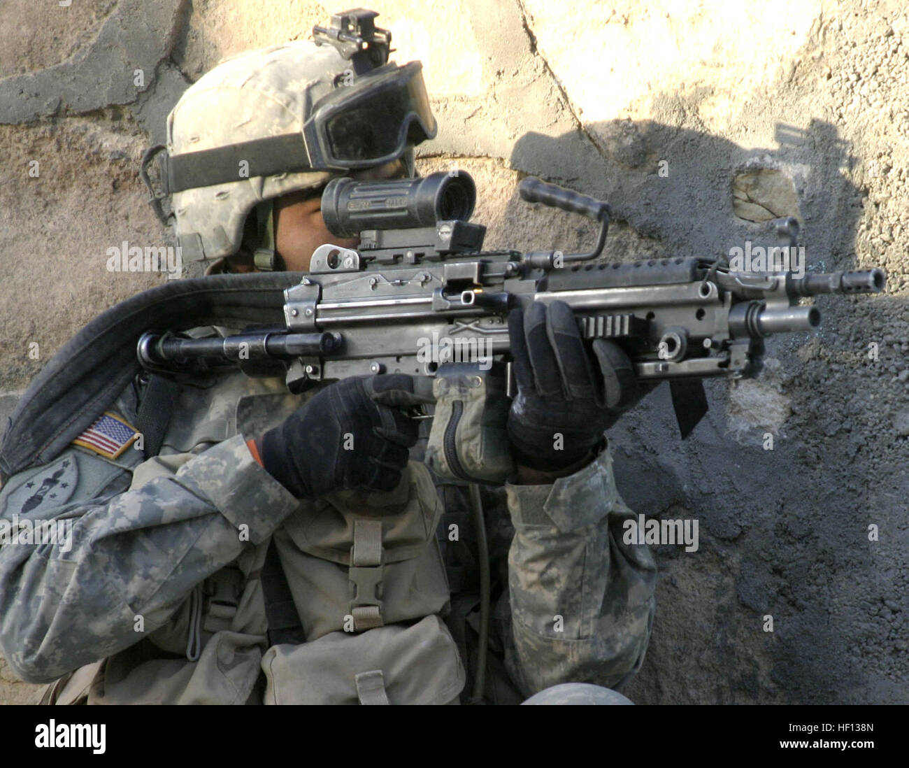 RAWAH, Iraq- Pfc. Phillip Ruiz, from 2d Platoon, Bravo Company, 2d ...