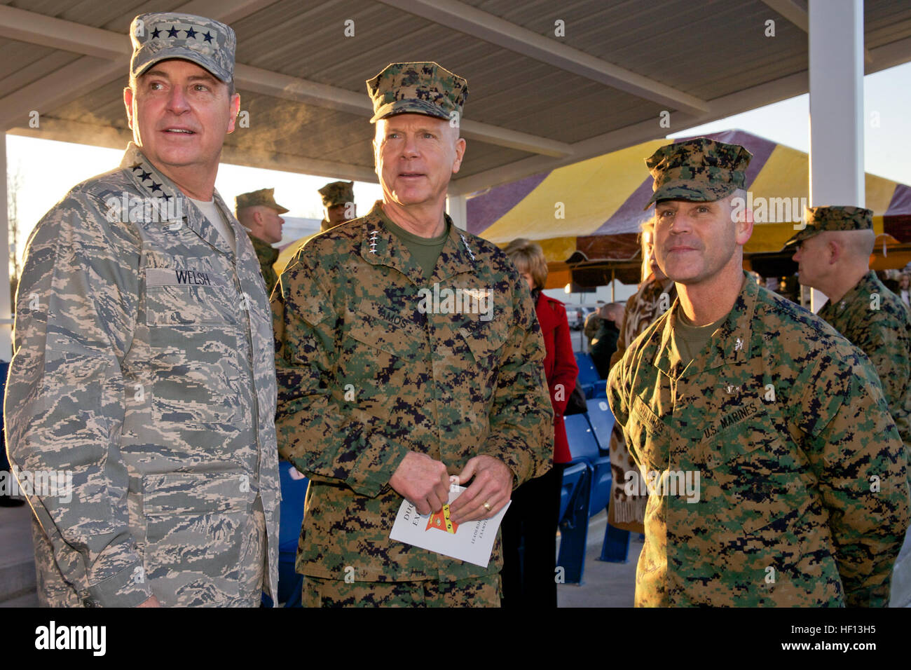 From left, U.S. Air Force Chief of Staff, Gen. Mark A. Welsh III; the ...